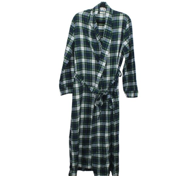 L.L. Bean | Intimates & Sleepwear | Ll Bean Scotch Plaid Flannel Robe ...